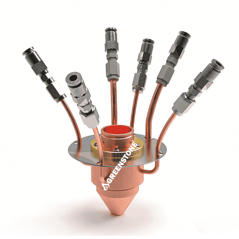 Long Focal Length Water-Cooled Coaxial Powder Feeding Nozzle for Laser ...